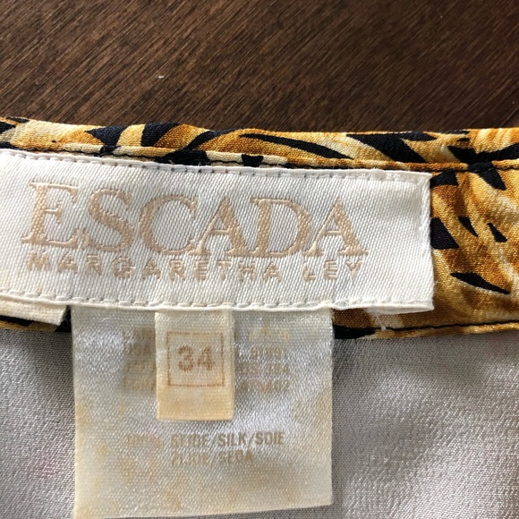 Escada | Tops | Escada Silk Blouse | Poshmark